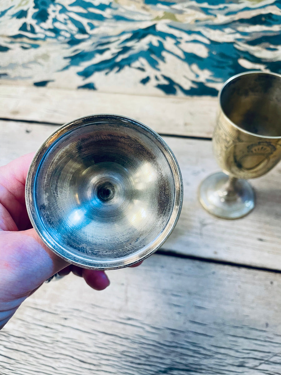 Two metal goblets – Iris & Mabel Online